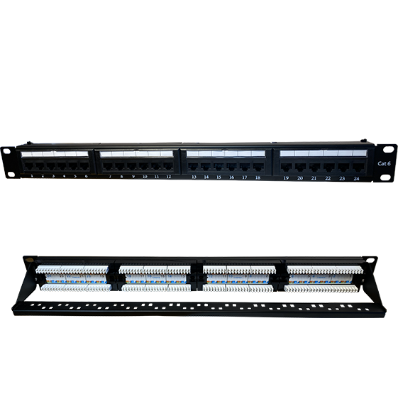 UTP ClassE Series, Cat.6 Unshielded Patch Panel, 19Inch, 1U/24P & 2U ...